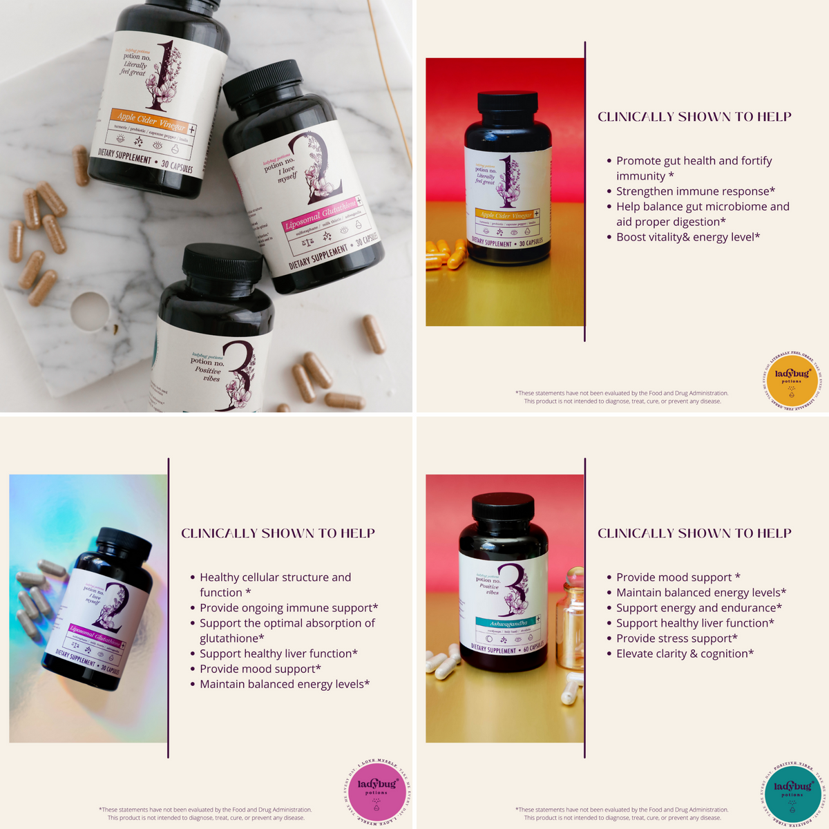 Wellness Potions & Supplements For Beauty, Gut, Detox, & Stress Relief ...